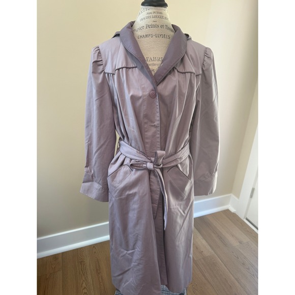 Gallery | Jackets & Coats | J Gallery Lavender Purple Hooded Trench ...
